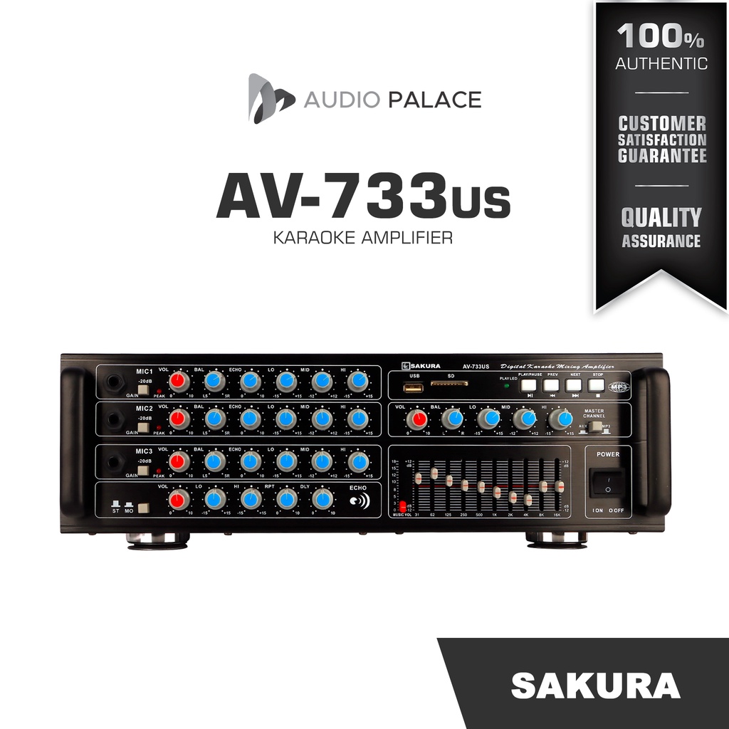 SAKURA AV-733USB 450W Karaoke Amplifier | Lazada PH