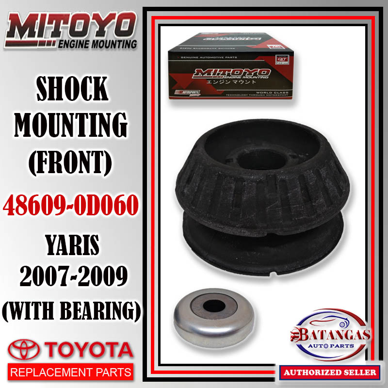 Shock Mounting (Front) With Bearing for Toyota Yaris (2007-2009) 48609 ...