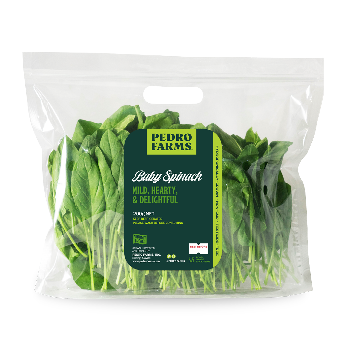 Pedro Farms Baby Spinach (200 grams) | Lazada PH