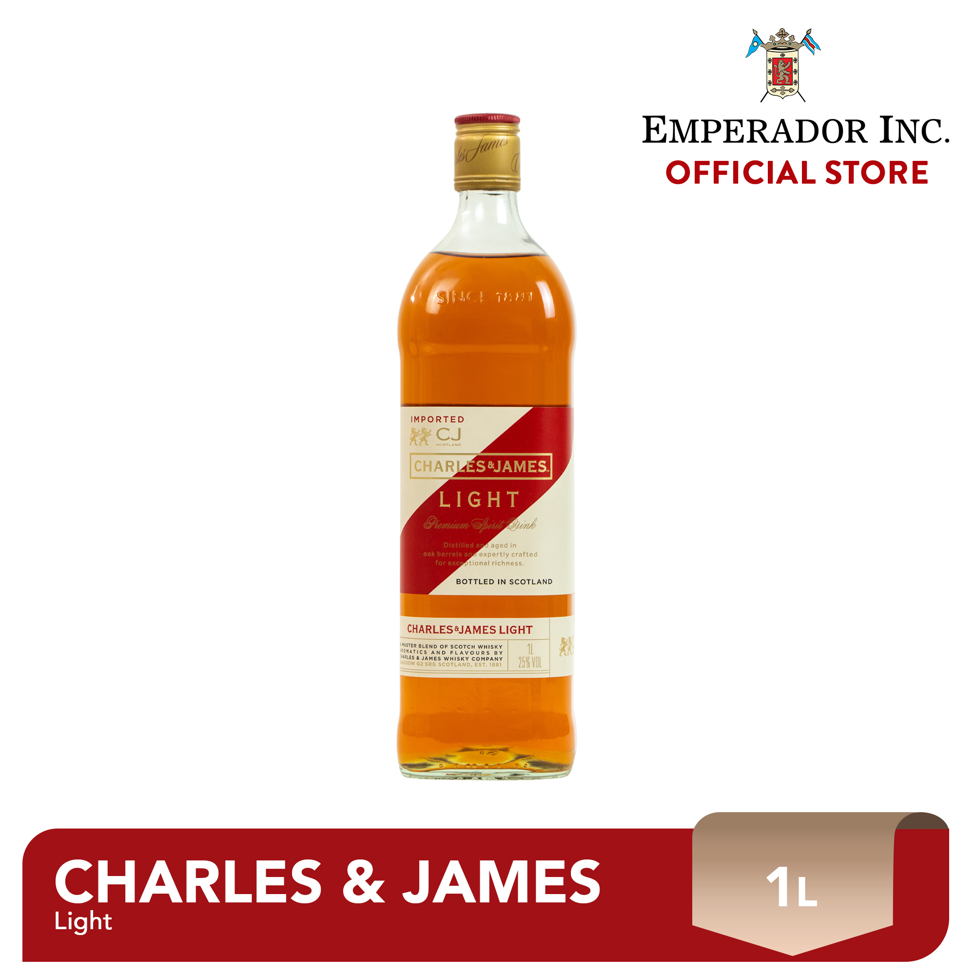 Charles & James Light Whisky 1L | Lazada PH