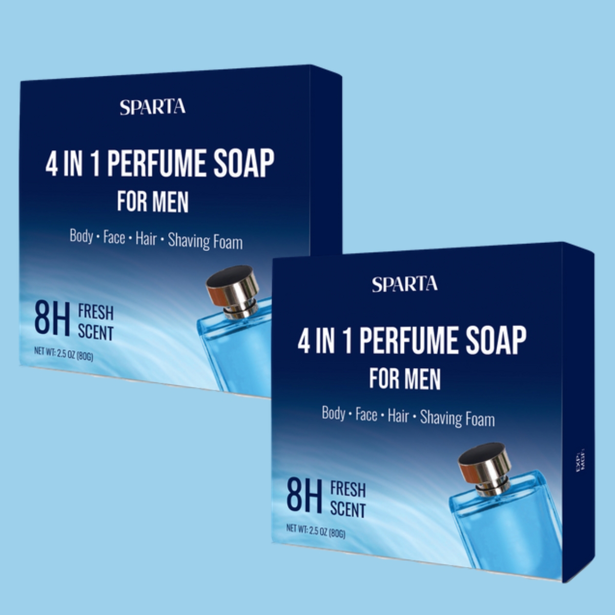 Sparta Perfume Soap For Men Long Lasting 4 in 1 Fragrance Cologne Soap ...