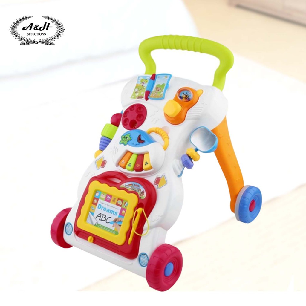 Baby push Walker Toddler Trolley Sit-to-Stand Walker for Kid's Early ...