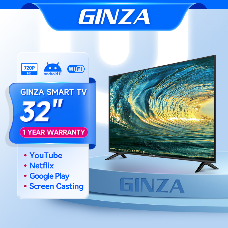 GINZA smart tv 32 inches on sale 32 inch led tv 24 inches tv Multiport android tv HDMI AV USB ...