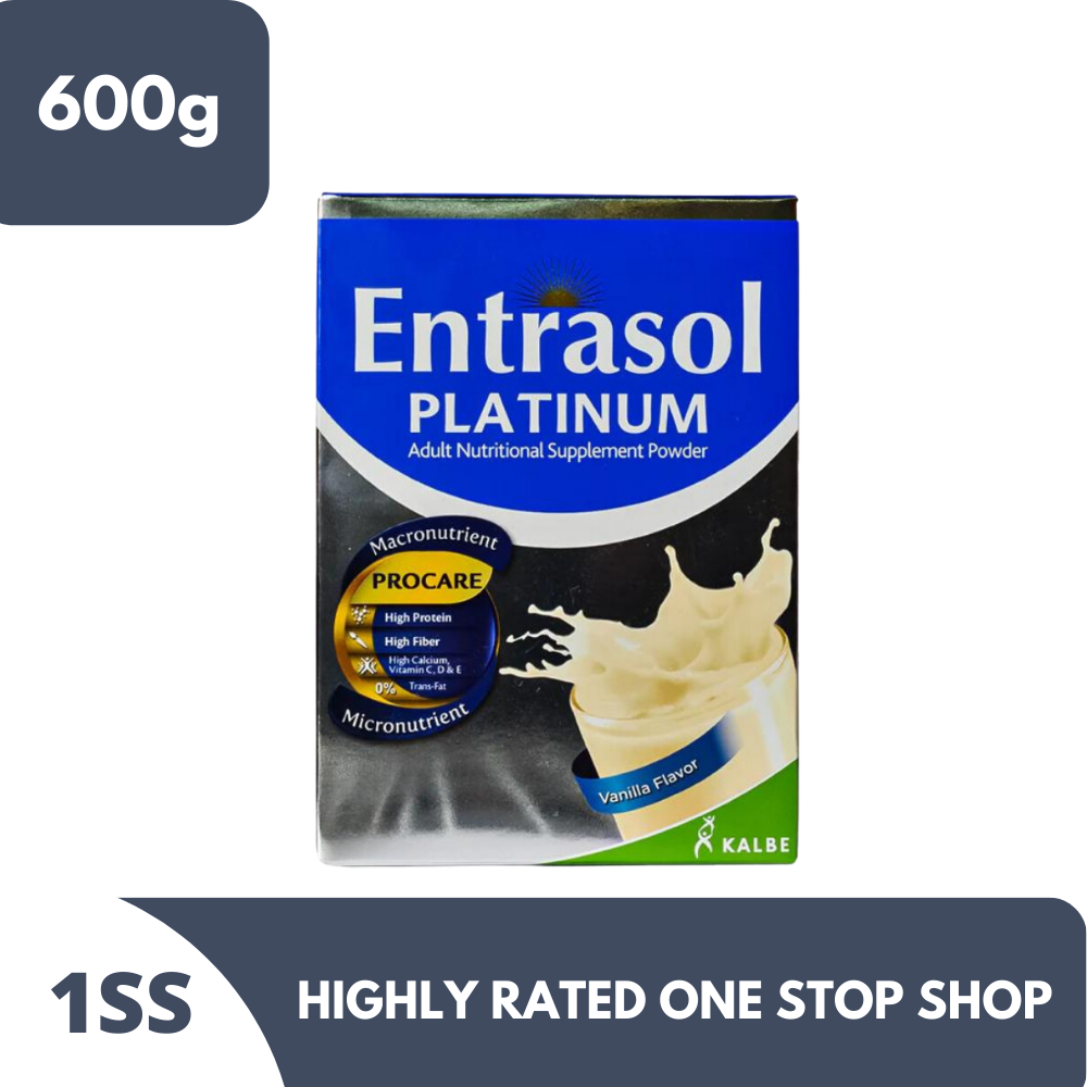 Entrasol Platinum Adult Nutritional Supplement, Vanilla 600g | Lazada PH