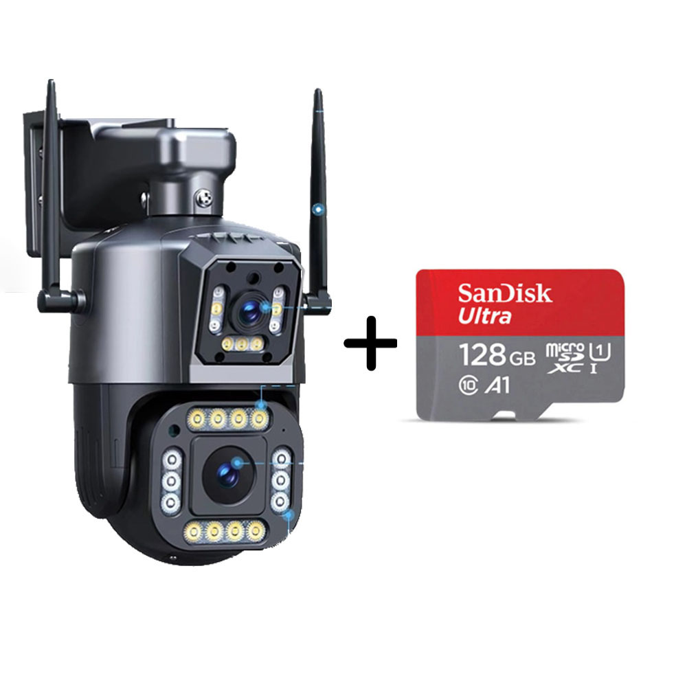 V380 PRO Dual Lens 2K 1080P Ultra HD CCTV PTZ Camera Motion Detect 360 ...