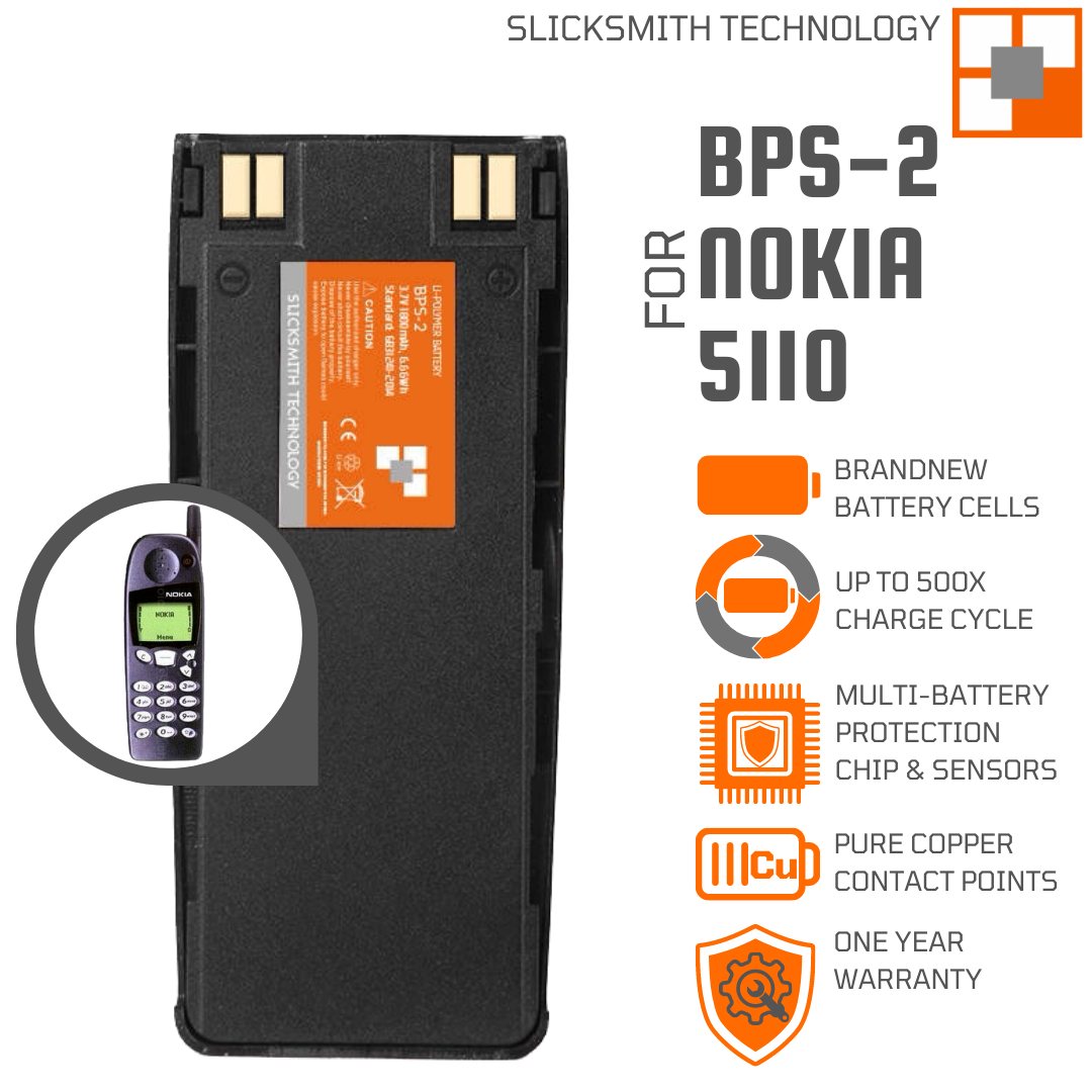 Nokia 5110 Battery BPS-2 1,800mAh | SlickSmith Technology | Lazada PH