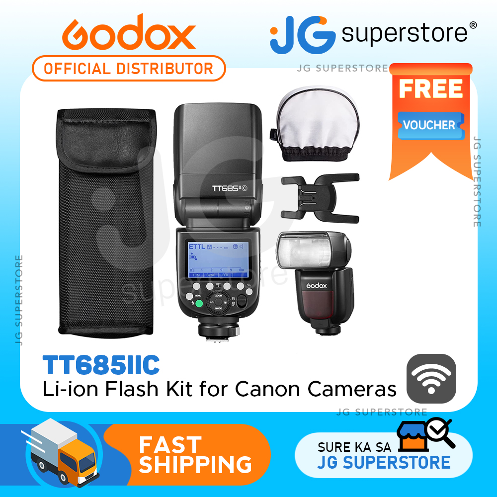 Godox TT685 II C Thinklite TTL Camera Flash with 2.4GHz X Radio System ...