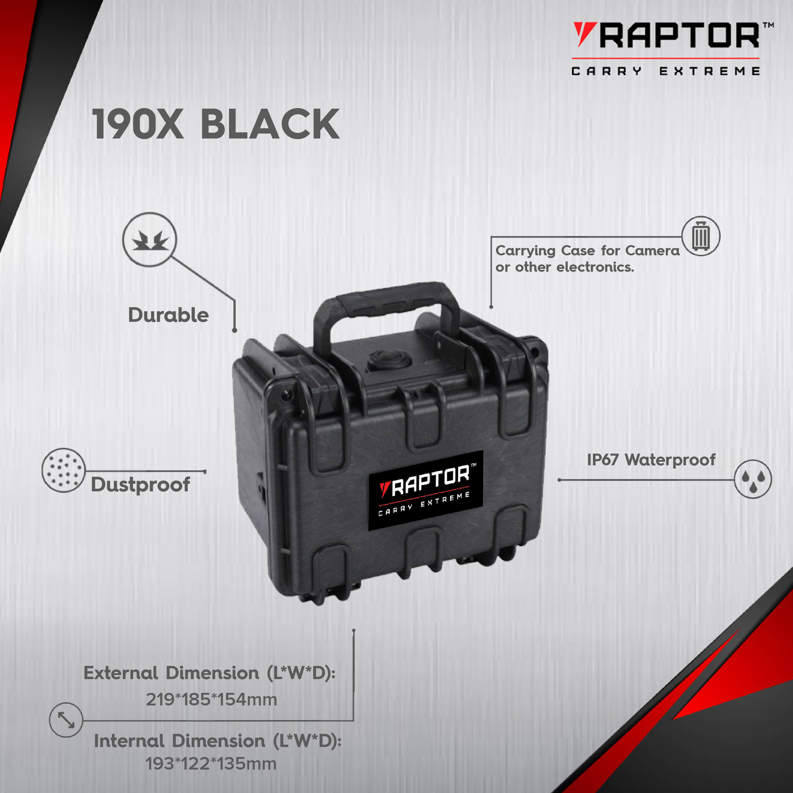 Raptor Extreme Series 190X Hard Case | Lazada PH