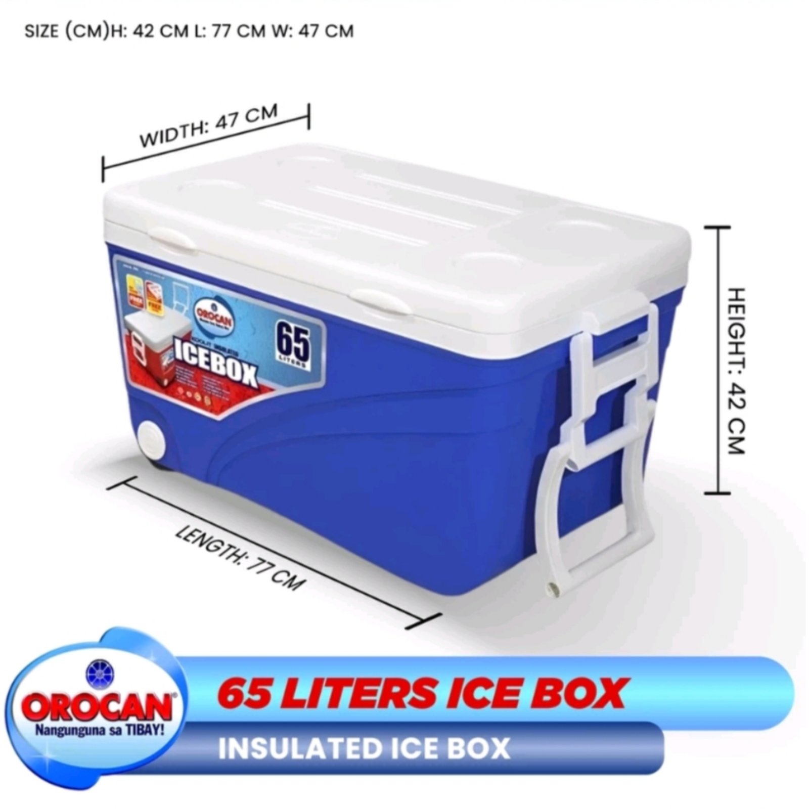 #OROCAN BRAND COOLER BOX / ICE BOX CHEST INSULATED COOLER BOX 65-LITERS ...