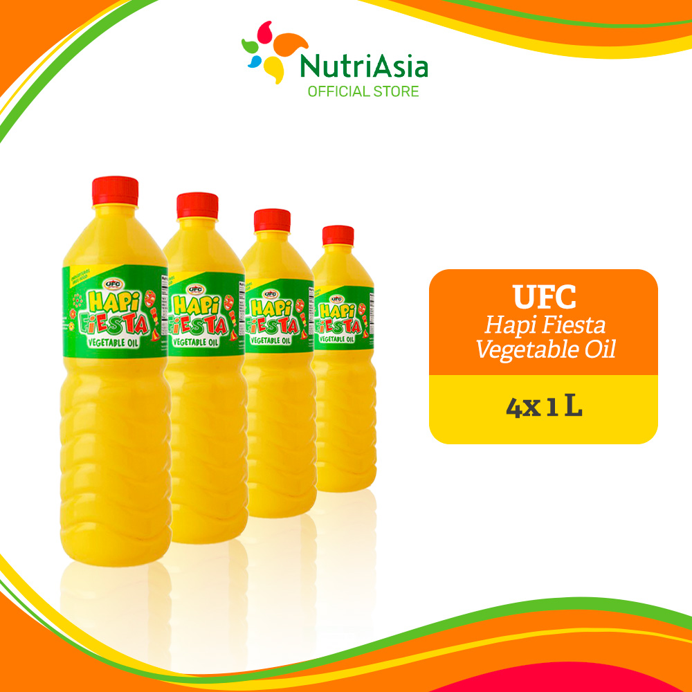 UFC Hapi Fiesta Vegetable Oil 1 L PET Bundle of 4 | Lazada PH