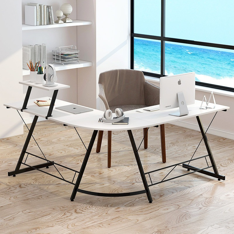SOFTHOME L-shaped Corner Desktop Computer Table Game Table Corner Table ...
