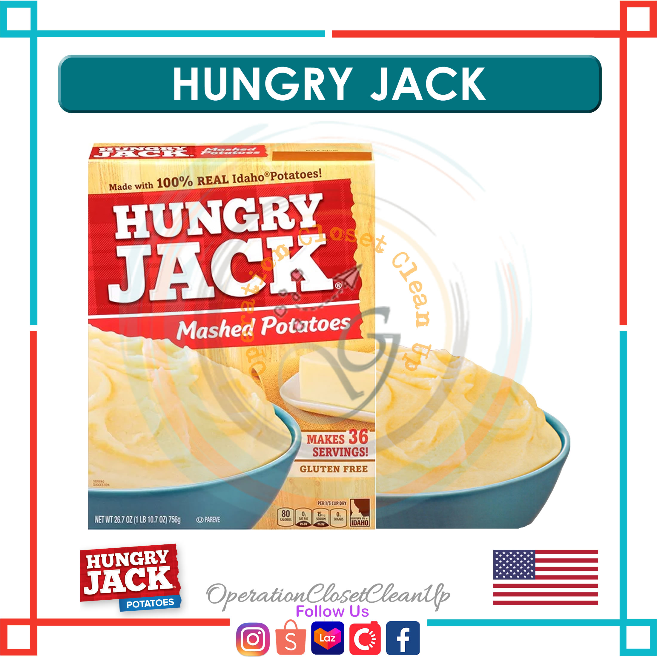Hungry Jack Mashed Potatoes, 756g | Lazada PH