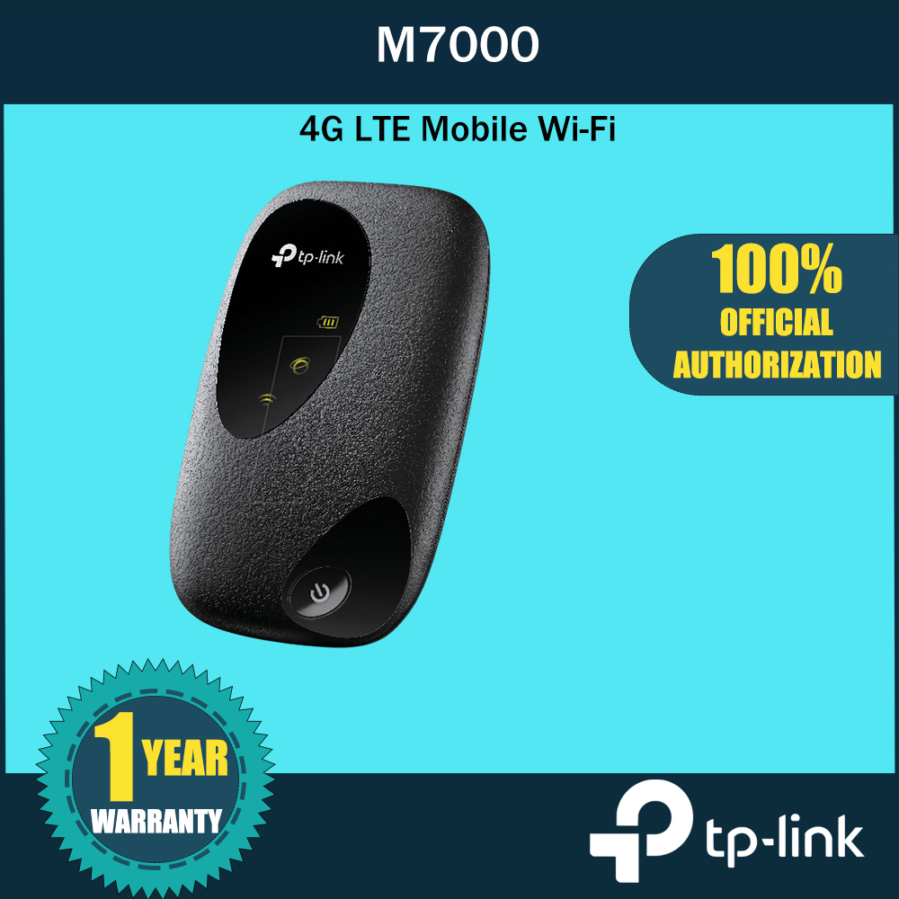 【READY STOCK】TP-Link 4G Cat4 LTE Travel Mobile Mi-Fi Hotspot,M7000 Connection with Up to 10 ...