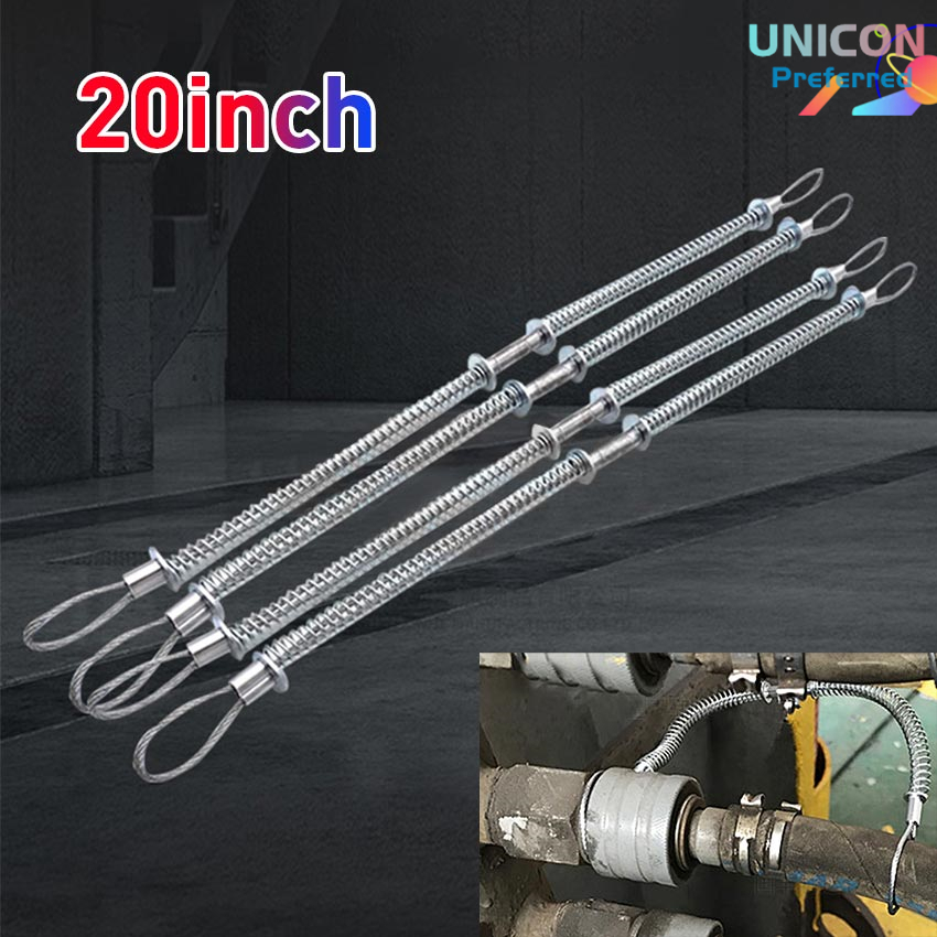 20'' Galvanized Stainless Whip Safety Cable Anti-Dropping Safety Hose ...