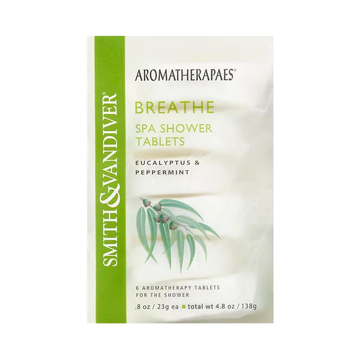 Aromatherapaes Spa Shower Tablets, Breathe - Eucalyptus & Peppermint (6 ...