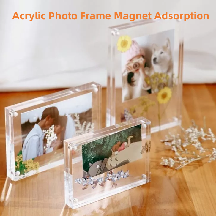 DLMA Clear Acrylic Photo Frame Magnetic Picture Photo Holder Display ...
