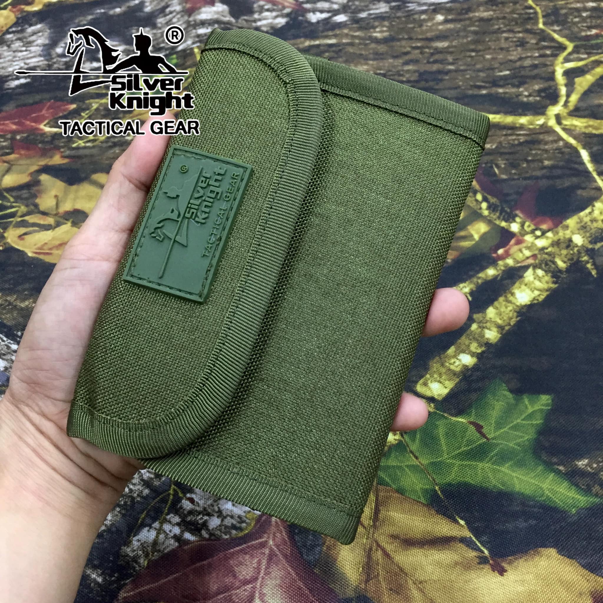 SILVER KNIGHT SK1415 Tactical Pocket ID Wallet with Carabiner Hook Tear ...