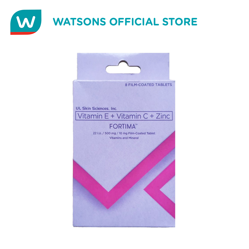 Fortima (Vitamin E + Vitamin C + Zinc) Film Coated Tablet 8s | Lazada PH