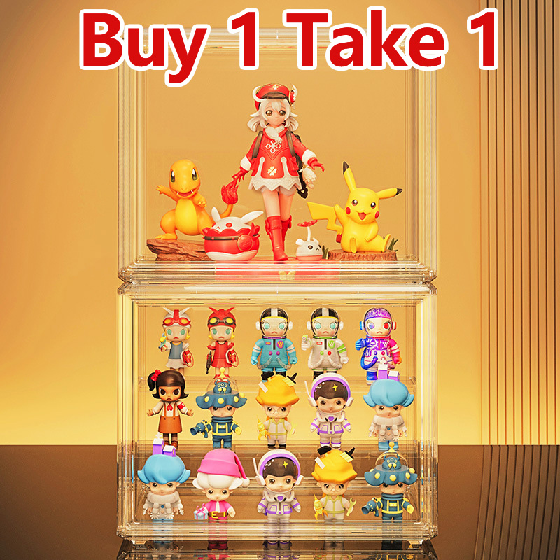 Acrylic Display Case Stackable Magnetic Transparent Storage ...