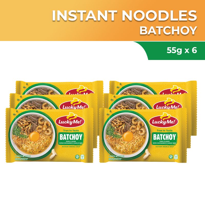 Lucky Me! Instant Noodle Soup Lomi Seafood and Vegetable Flavor 65g ...