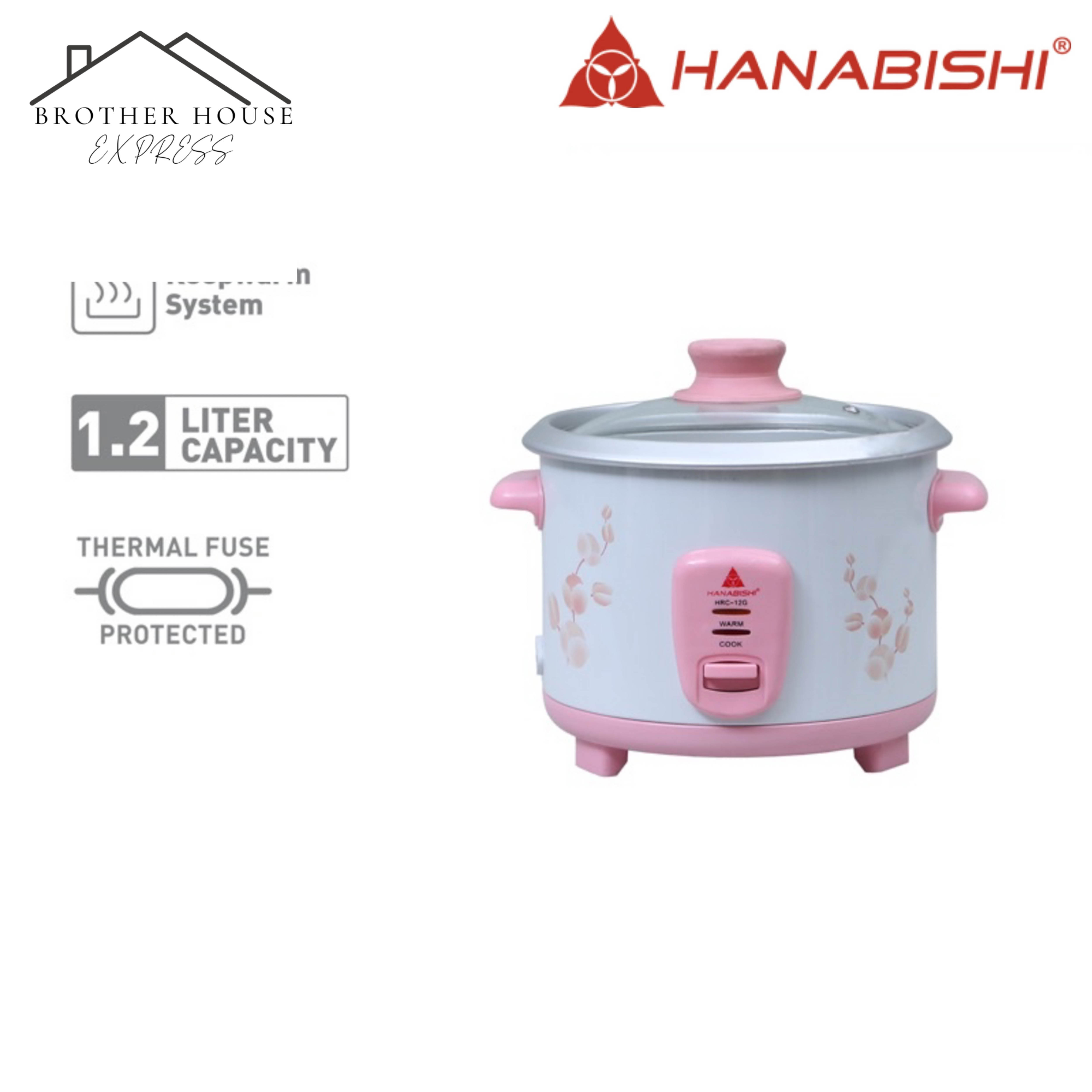 Hanabishi Rice Cooker 1.2 Liter 6 cups Pink Rice Cooker -3in1 function ...
