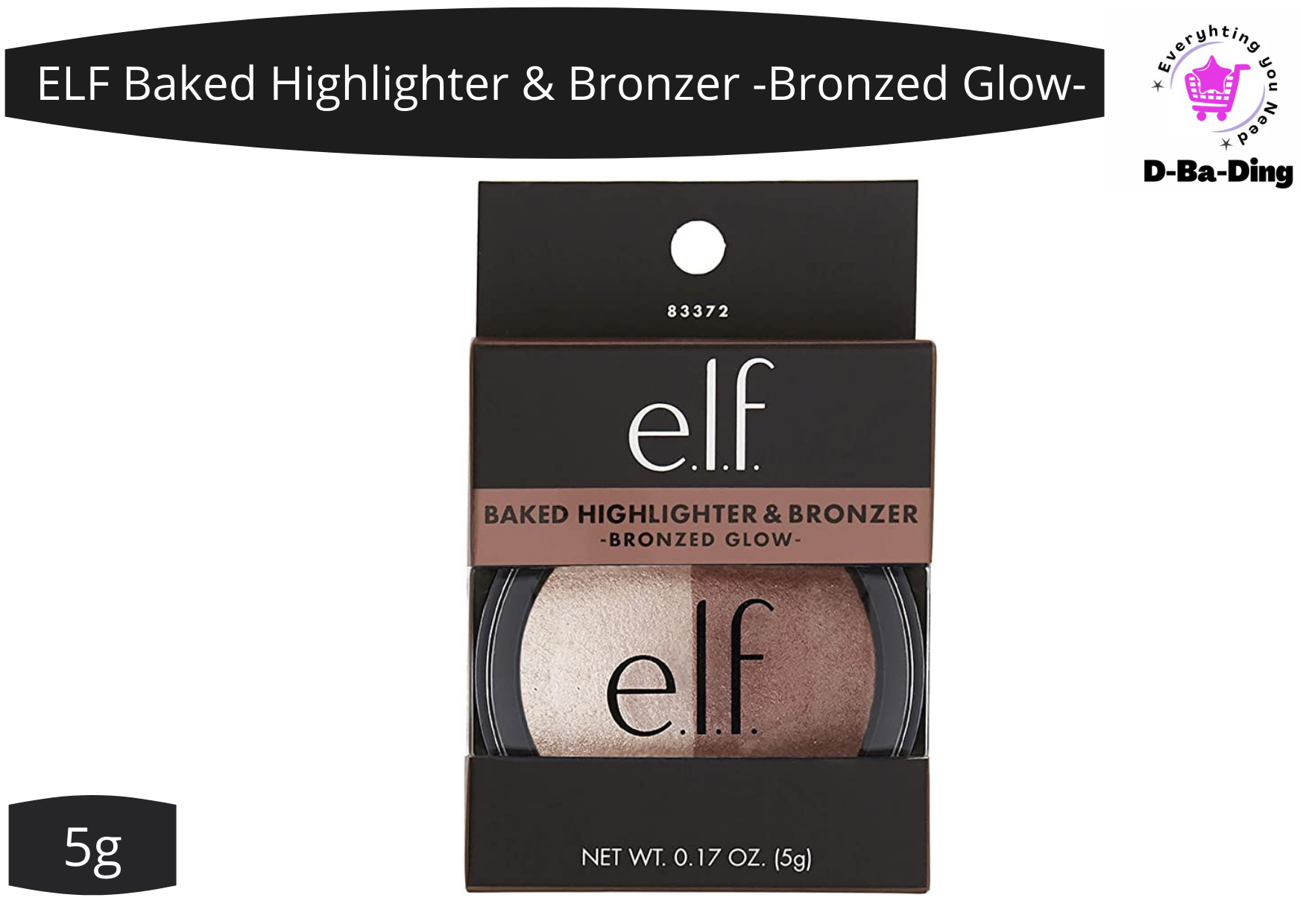 E.L.F Baked Highlighter & Bronzer -Bronzed Glow- 0.17oz (5g) | Lazada PH