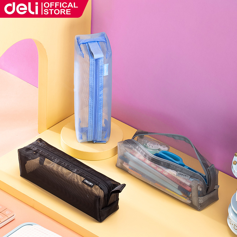 Deli 66747 multi-purpose pencil case (black) | Lazada PH