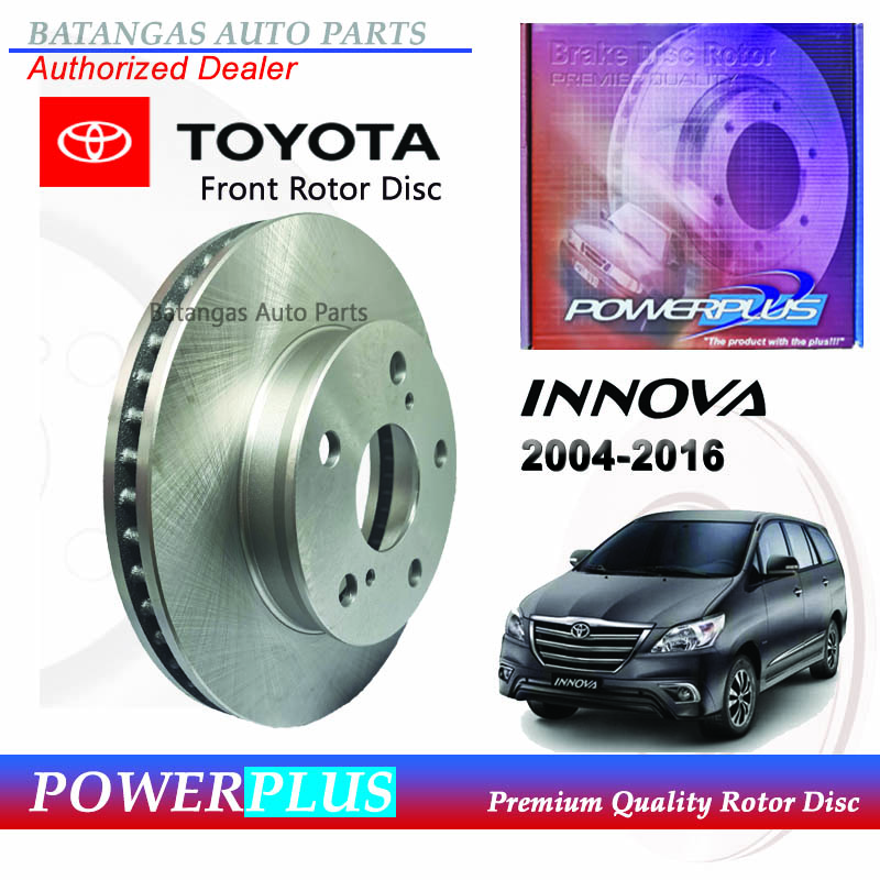 Rotor Disc Front Toyota Innova 2004-2015 Powerplus | Lazada PH