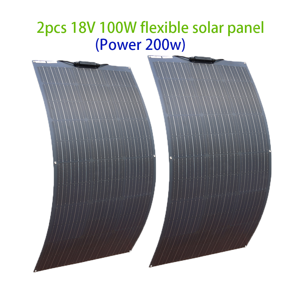 solar panel kit complete or 18V Flexible Mono Photovoltaic 100W 200W ...