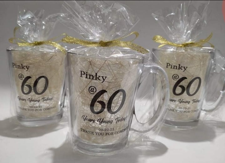 Clear Mug for Wedding Giveaway - Birthday Giveaway - Baptismal Giveaway ...