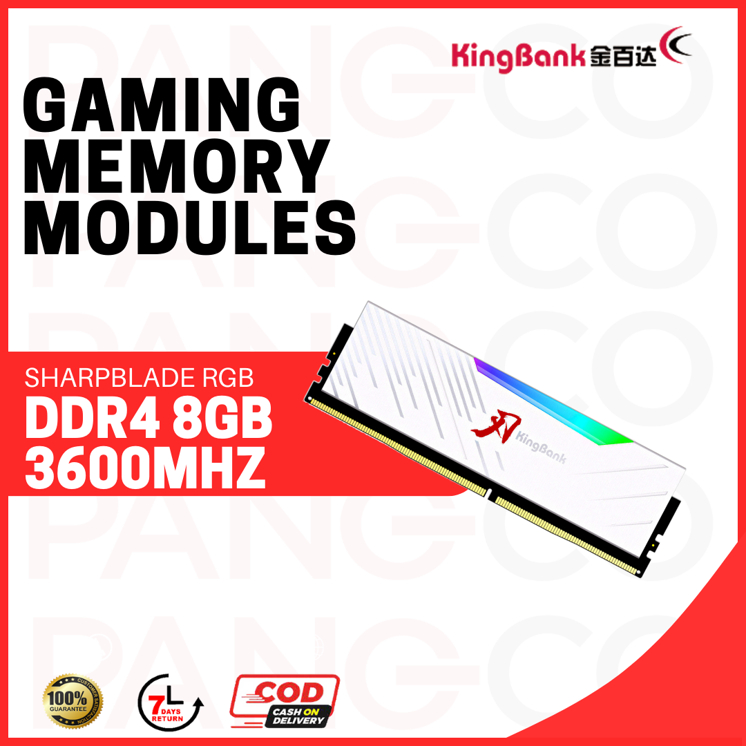 Kingbank SHARP BLADE DDR4 RGB Memory 3200MHZ 3600MHZ 8GB Hynix CJR Original Chip Dual Channel ...