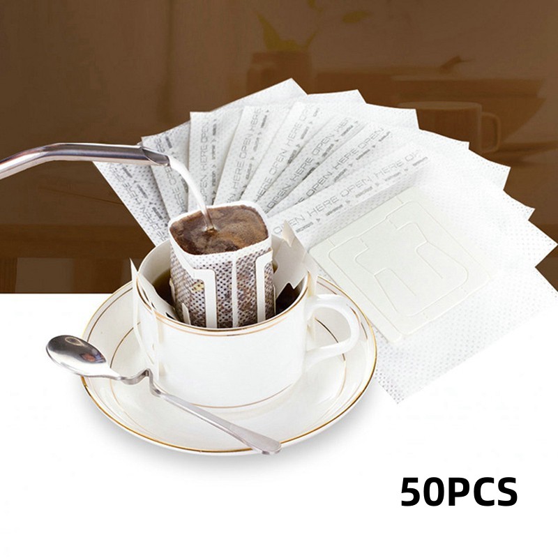 MEGATOP 50pcs Coffee drip bag empty Coffee paper filters Coffee drip ...