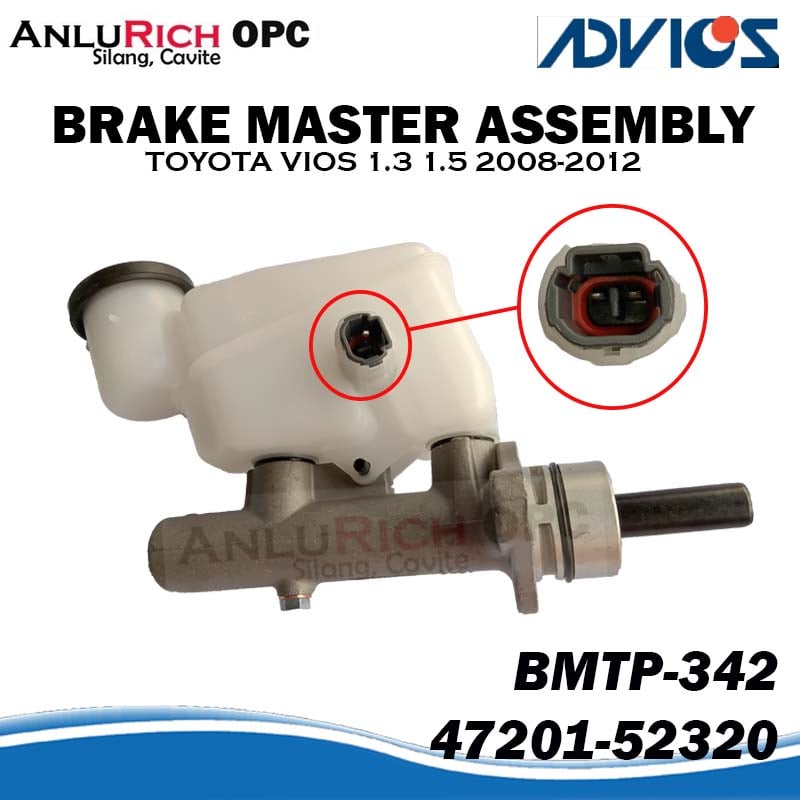 BRAKE MASTER ASSEMBLY for TOYOTA VIOS 1.3 1.5 2008-2012 ADVICS PART NO ...