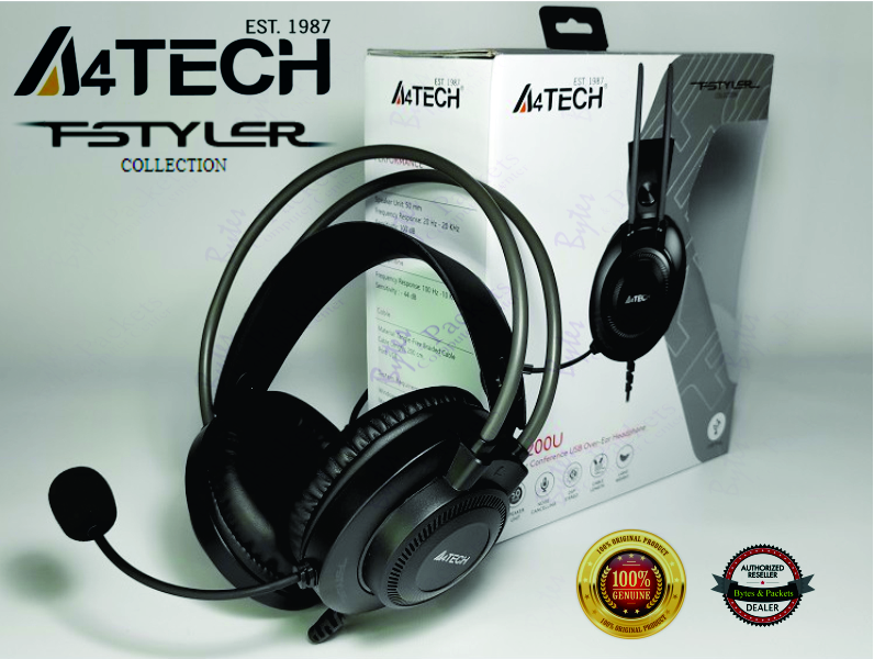 A4Tech Conference USB Over-Ear Headphone FH200U | Lazada PH