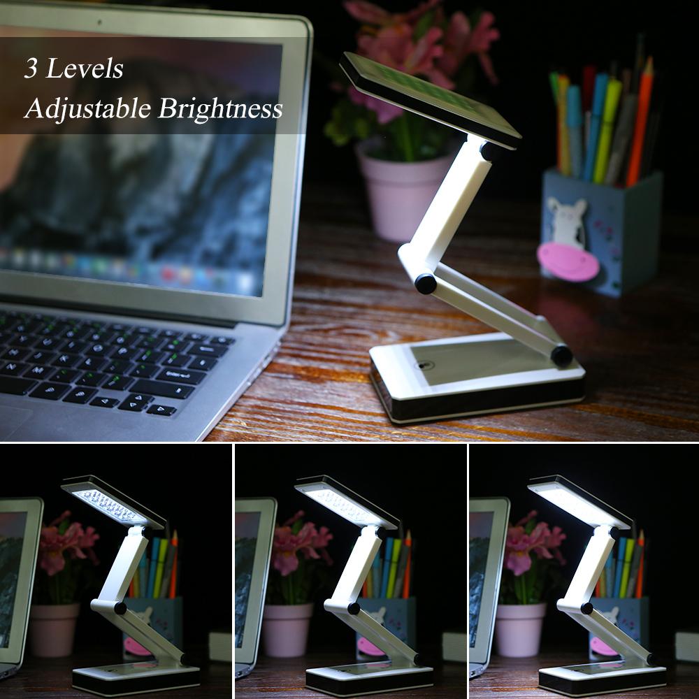 Portable Folding 24 LED Table Lamp Desk Light Sensitive Touch Control 3 ...