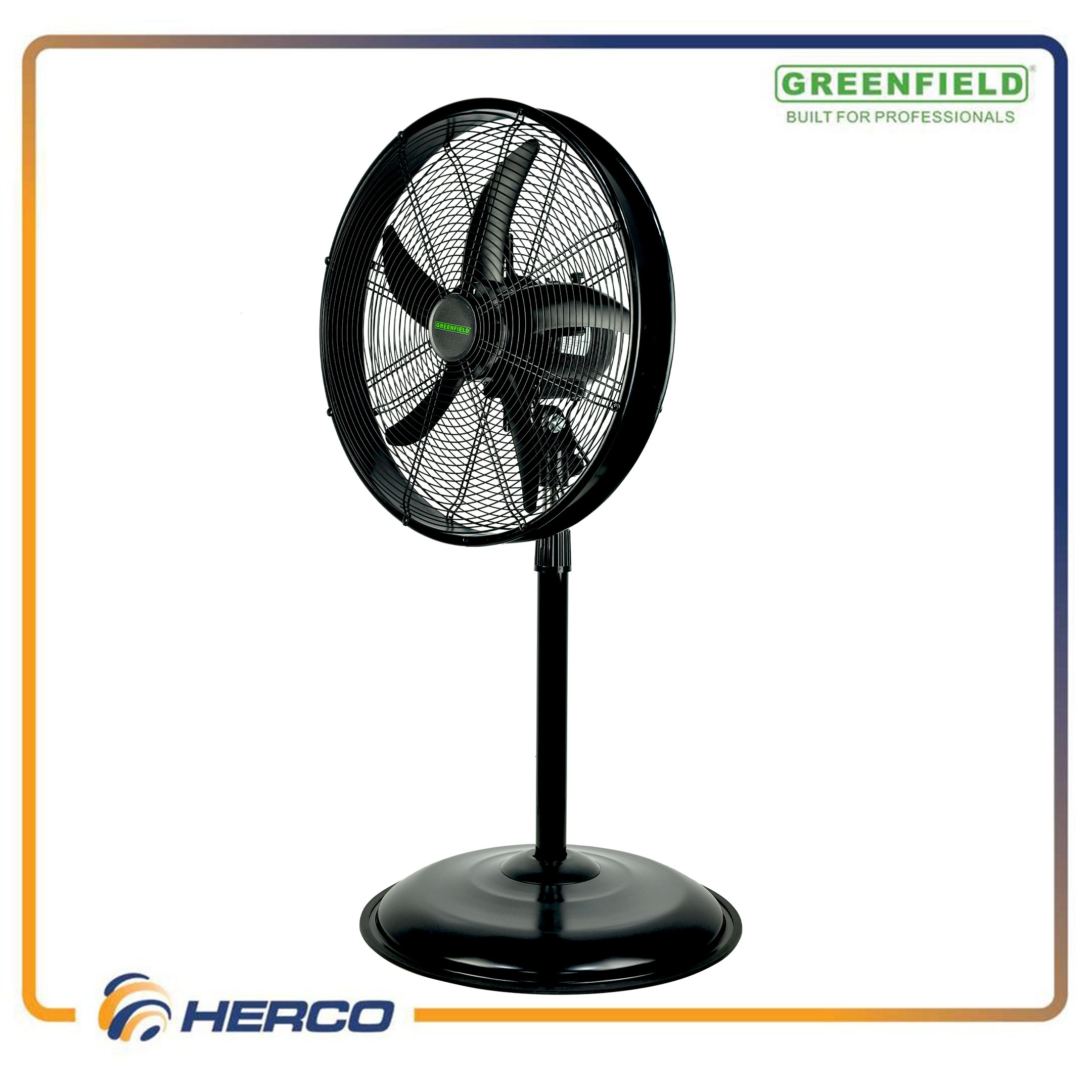 Greenfield Industrial Stand / Pedestal Fan 20 Inches High Velocity ...