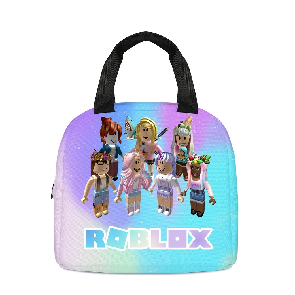 Robux Roblox Lunch Bag For Kids Thermal Box Insulated School Student ...
