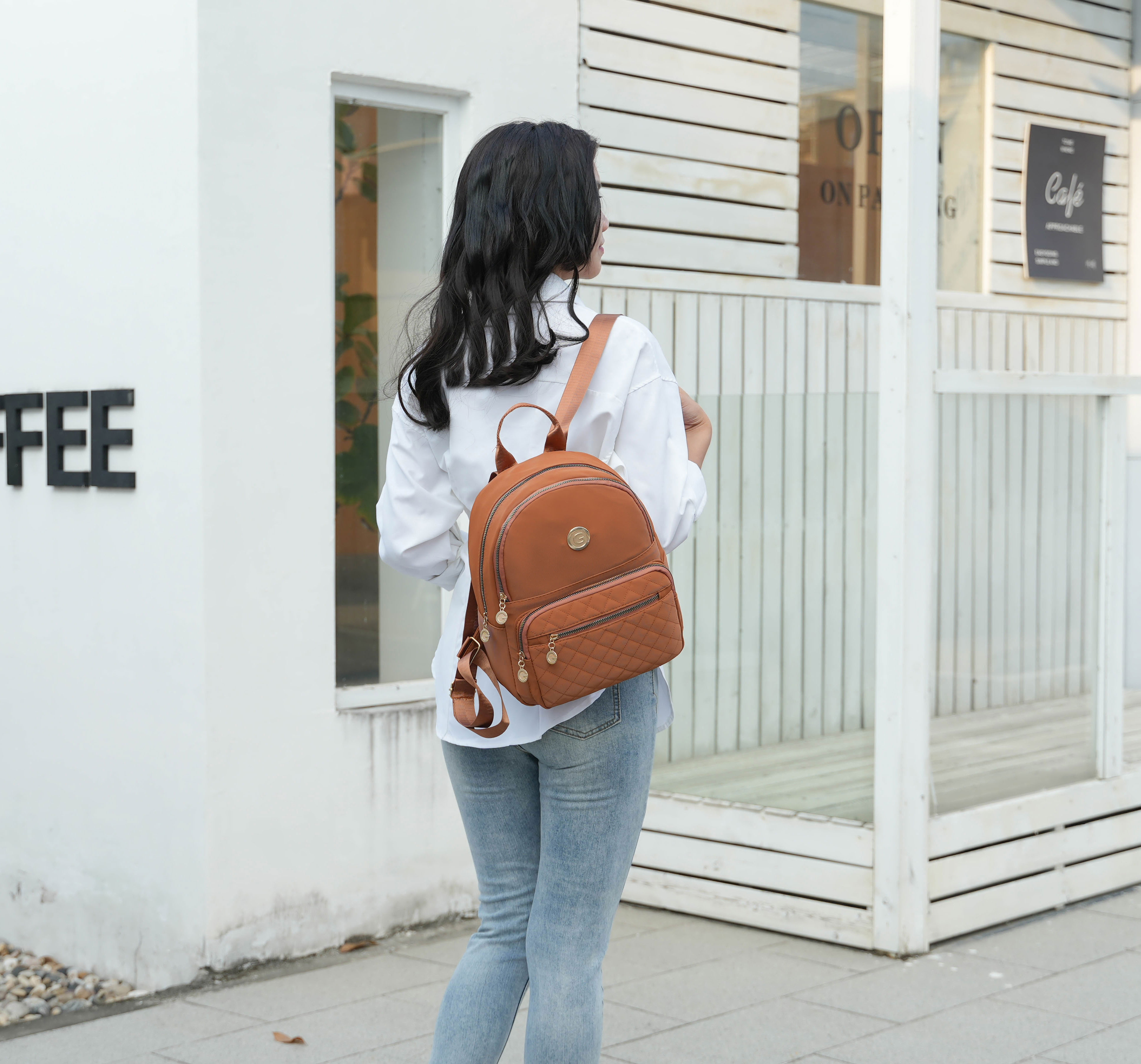 Easygo Ritz New Leather Ladies Backpack Good Quality 20631 | Lazada PH