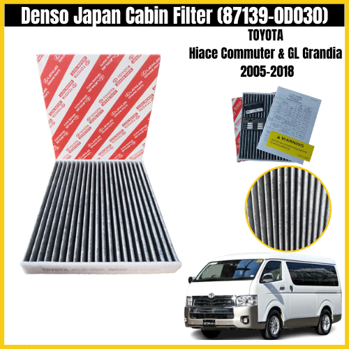 TOYOTA Hiace Commuter and GL Grandia 2005-2018 Denso Japan Cabin Filter ...
