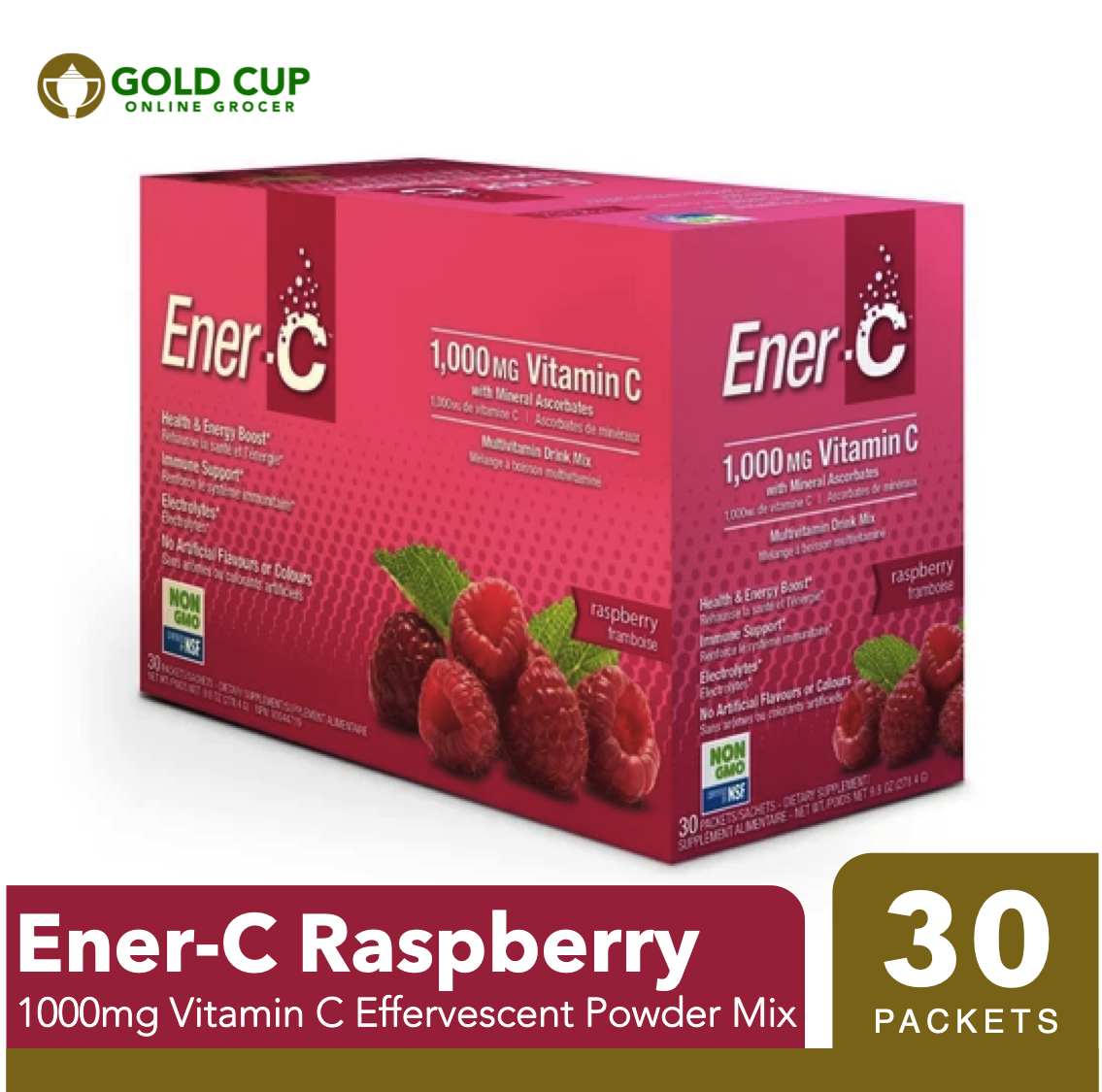 Ener-C 1000mg Vitamin C Raspberry 30 Packets | Lazada PH