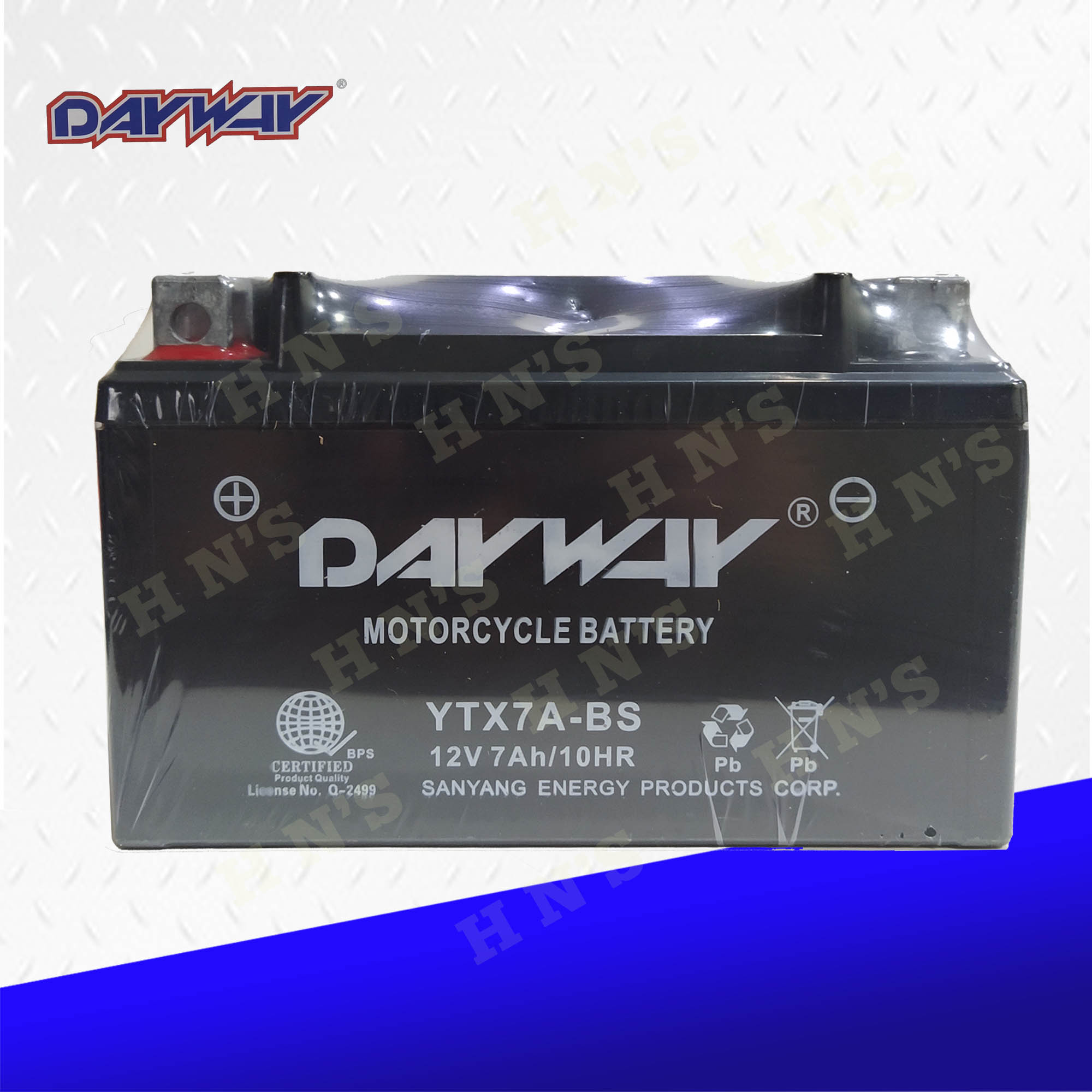 DAYWAY YTX7A-BS Maintenance Free Motorcycle Battery | Lazada PH