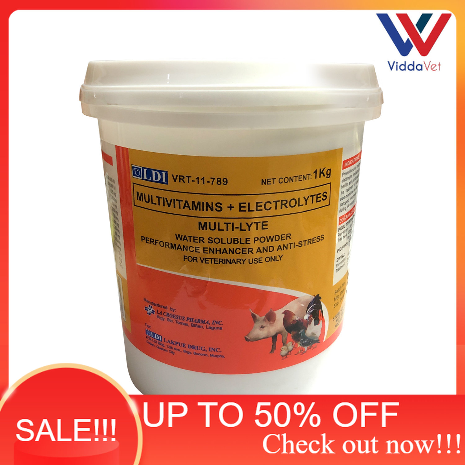 MULTI-LYTE ANTI STRESS 1kg for animals for poultry pets dog cat | Lazada PH