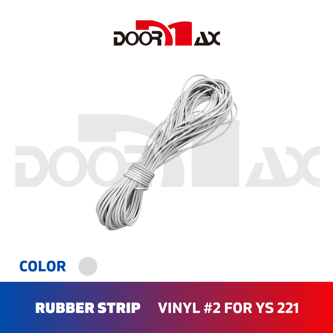 DOORMAX 4mm Rubber Vinyl #2 for YS221 Sliding Screens and Doors (Black ...