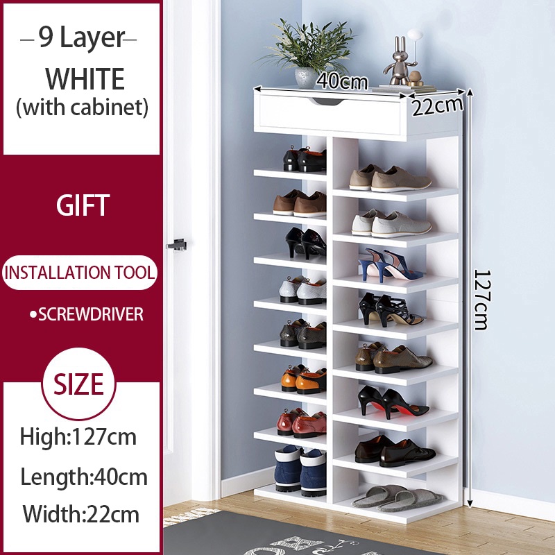 Topehome Shoes Rack Shoe Cabinet Shoe Storage Organizer Shoe Box ...
