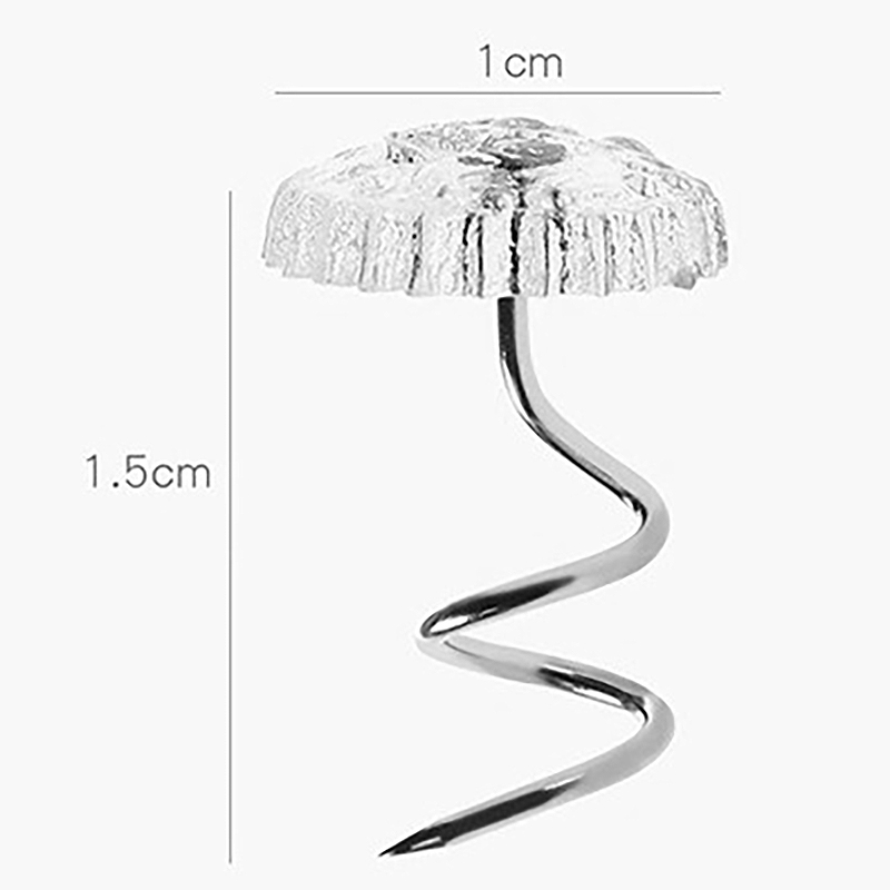 Upholstery Twist Pins, Clear Heads Bed Skirt Pins for Sofa Covers ...