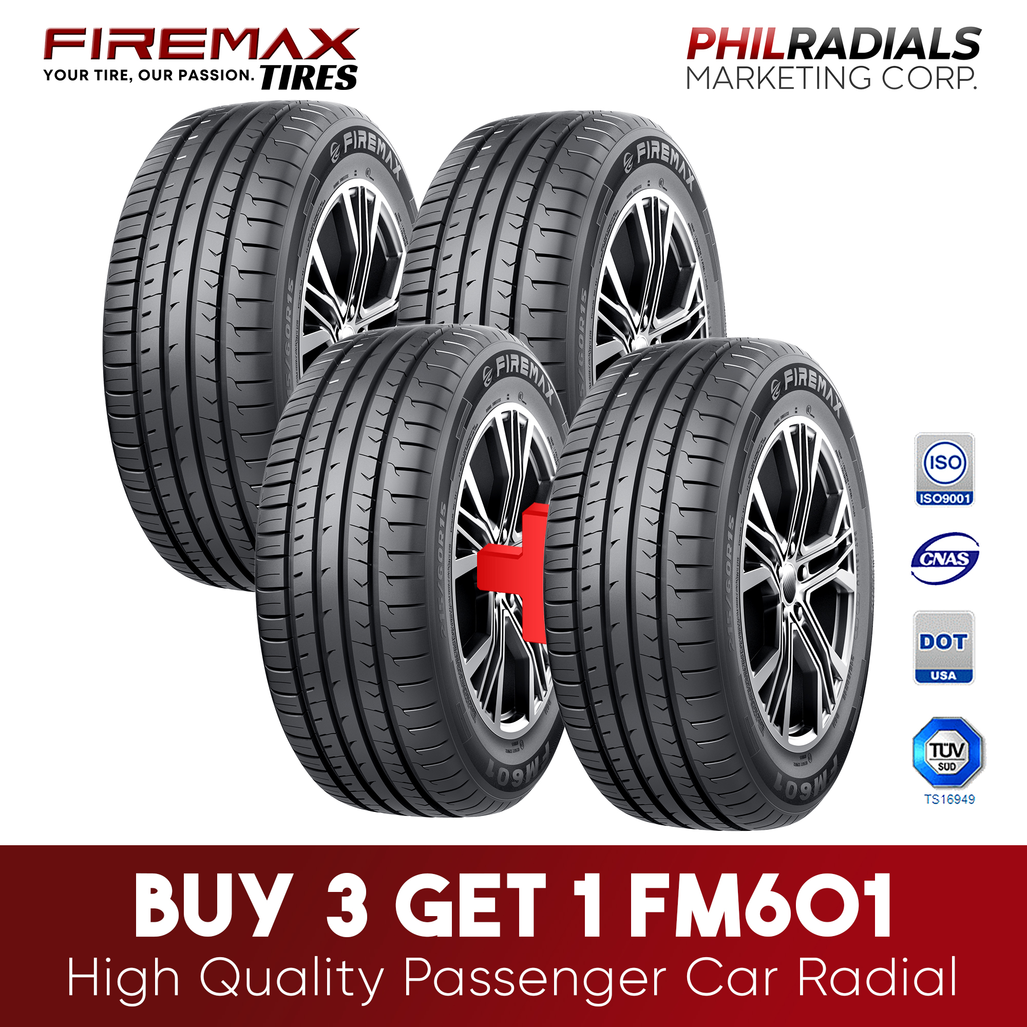 Firemax 175/65R14 86T FM601 Quality Passenger Car Radial Tire BUY 3 GET ...