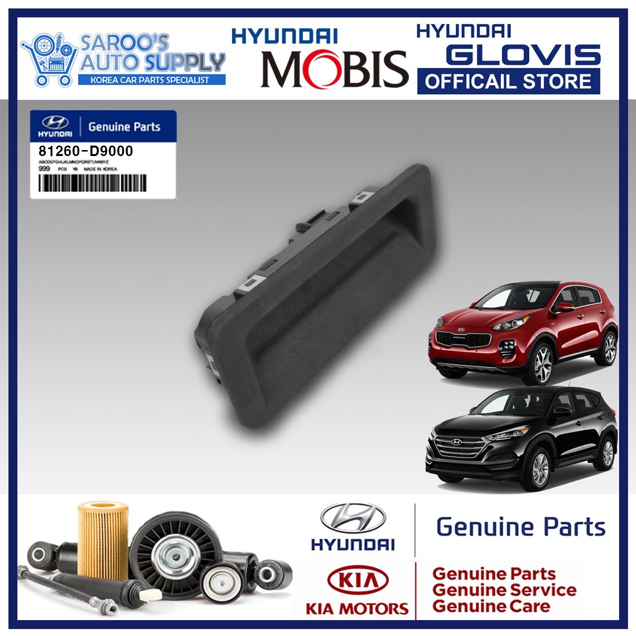 [Genuine] Trunk Handle Switch / Tailgate Handle Switch For Tucson ...