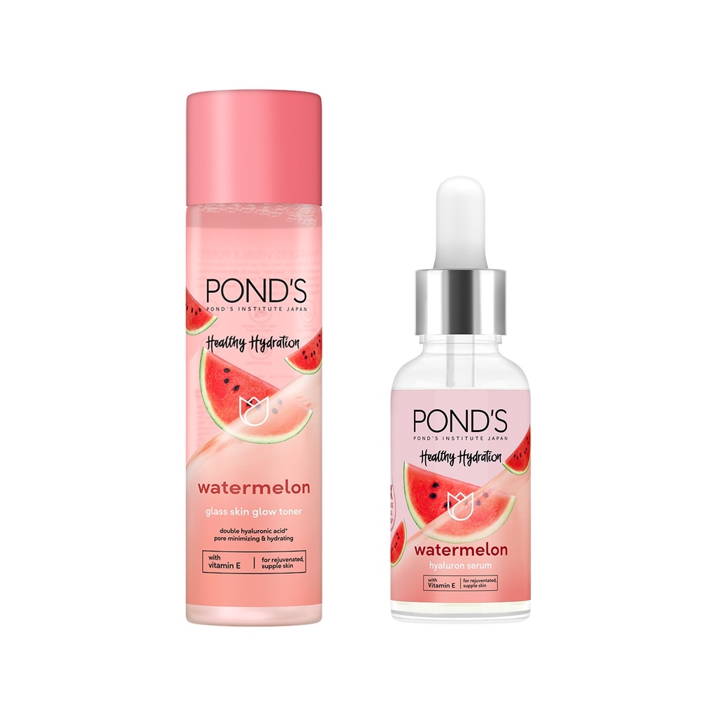 [Promo Bundle] POND'S Healthy Hydration Watermelon Toner 110ml Serum ...