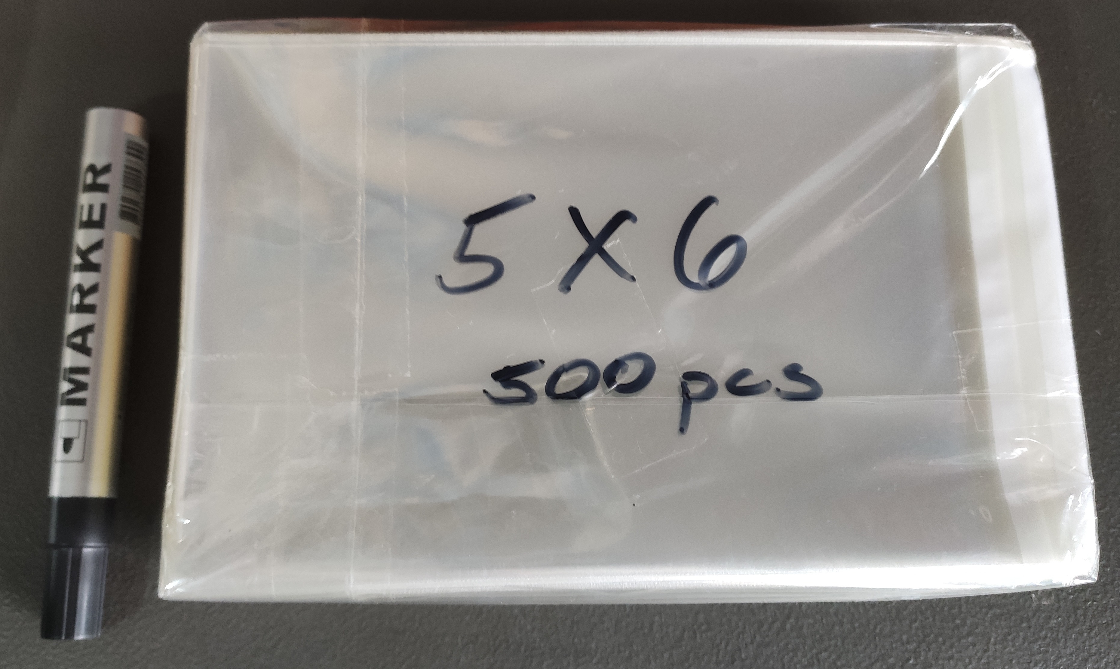 500 PCS (5x6 inches) Clear Plastic Pouch with Self-Adhesive Shipping ...