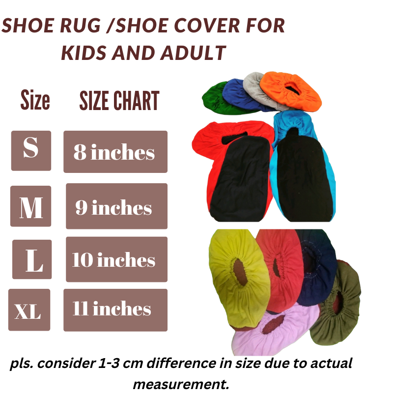 QUALITY SHOE RUG | FOOT RUG | SHOE COVER FOR KIDS AND ADULT | Lazada PH